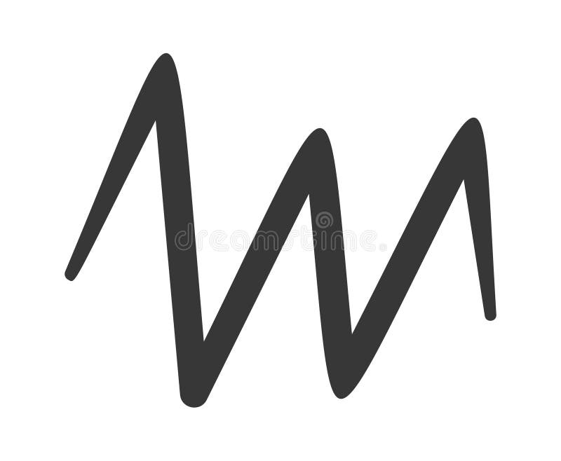 Zigzag Line Decorative Design Element Stock Vector - Illustration of ...