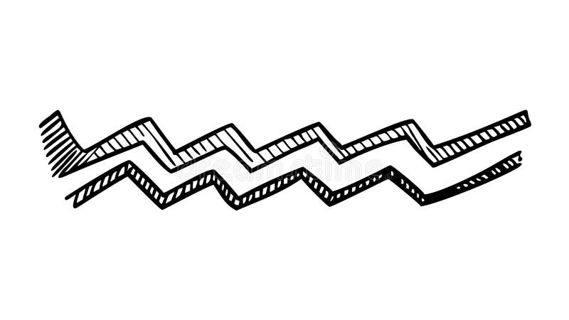 Zigzag Line Pattern Chevron Graphic Element Vector Design Generative AI Stock Illustration ...
