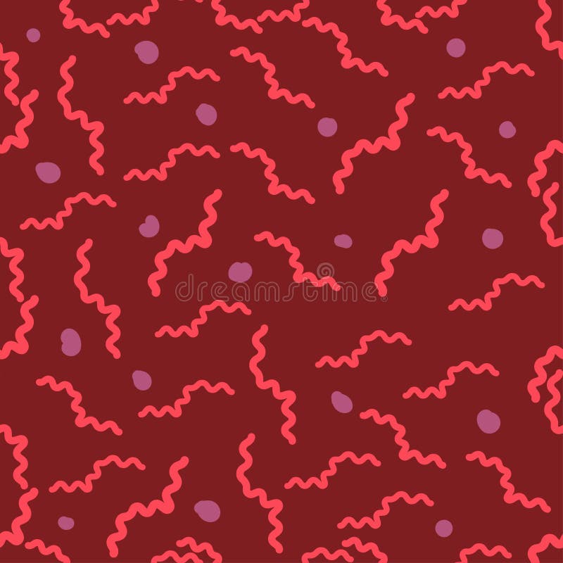 A Zigzag Lines and Dots Scattered Pattern Design Stock Vector ...