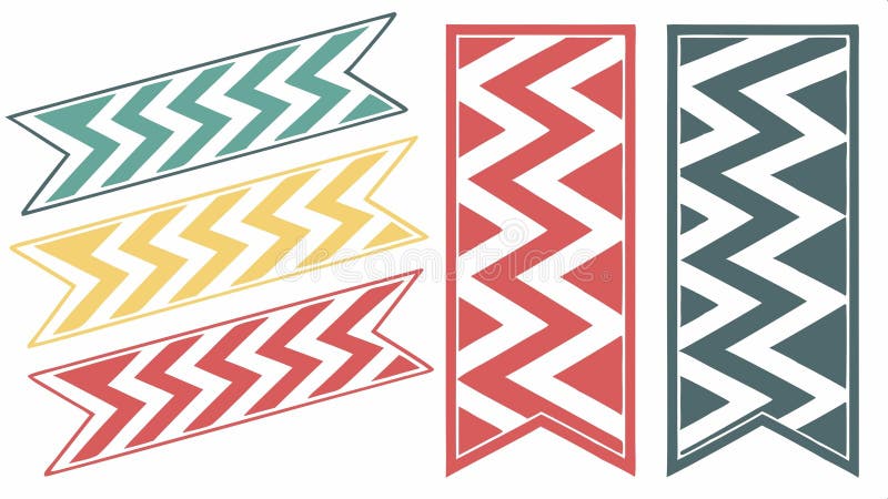 Zigzag Lines Vector Pattern. Decorative and Abstract Design for ...