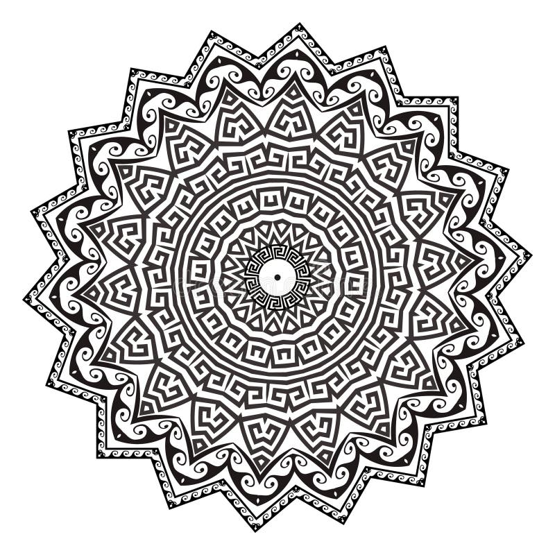 Meander Pattern Graphic Black White Stock Photos - Free & Royalty-Free ...