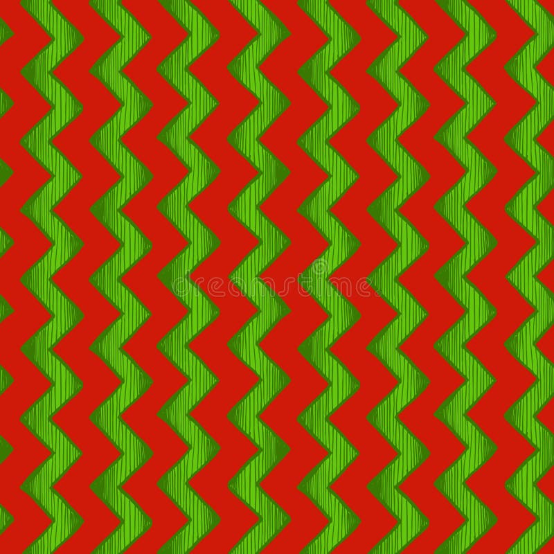 Squiggly Lines Pattern Green Stock Illustration - Illustration of ...