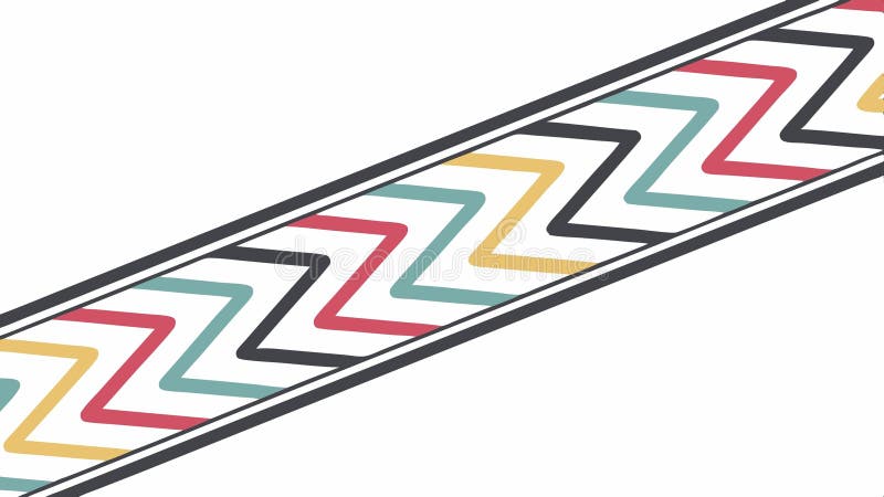 Zigzag Pattern Border, Geometric Design and Decorative Frame Vector ...