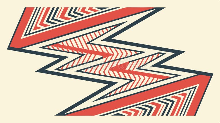 Zigzag Pattern Design, Abstract Lines, Modern Motif and Dynamic Background. Vector Design ...