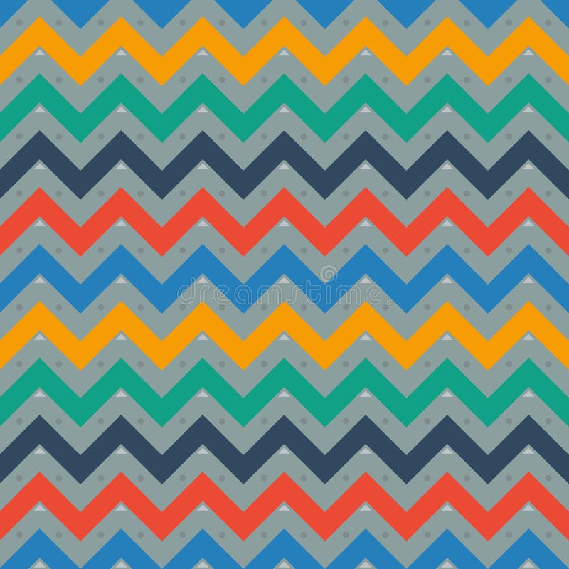Zigzag pattern stock vector. Illustration of retro, decor - 43995882