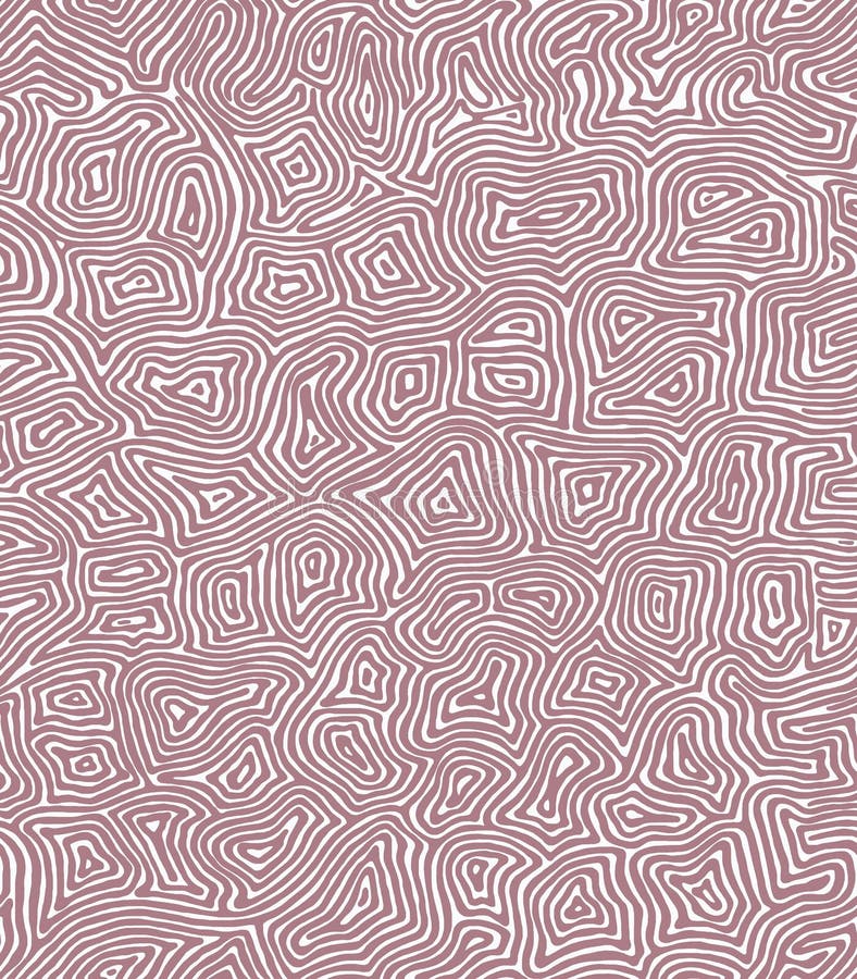Zigzag Red Hand-drawn Pattern, Zebra Coloring. Stock Illustration ...