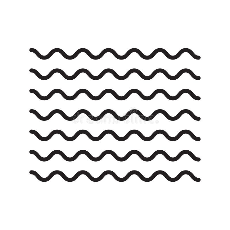 Zigzag Round Wave Icon Isolated Vector Illustration Stock Vector ...