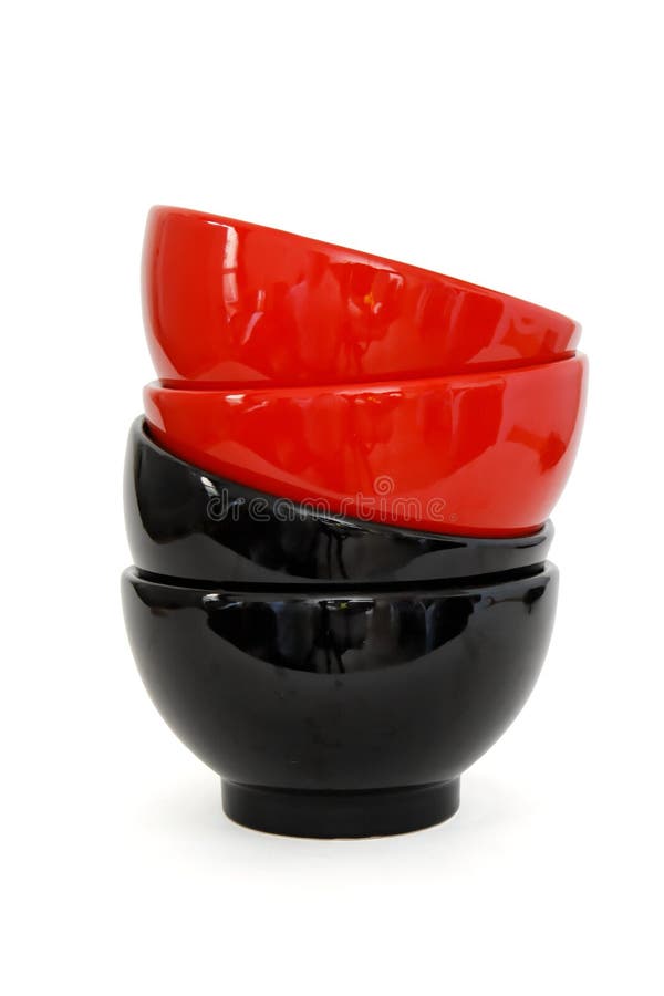 Japanese lacquer bowls stock photo. Image of dish, bowls - 14489420