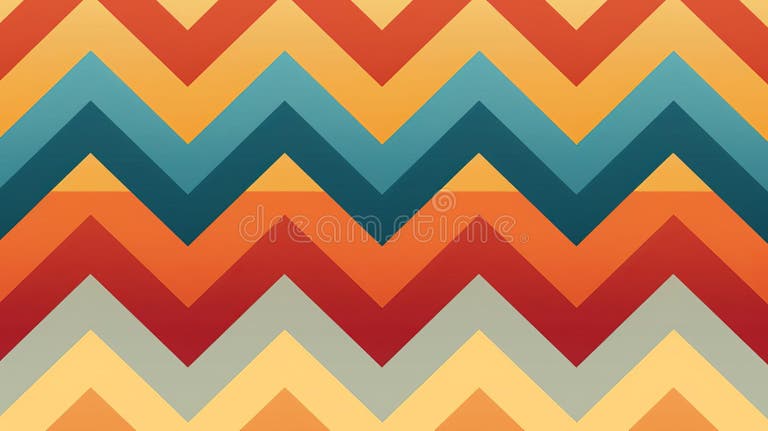 Vibrant Multicolored Zig-zag Pattern Texture Design Inspiration Stock Illustration ...