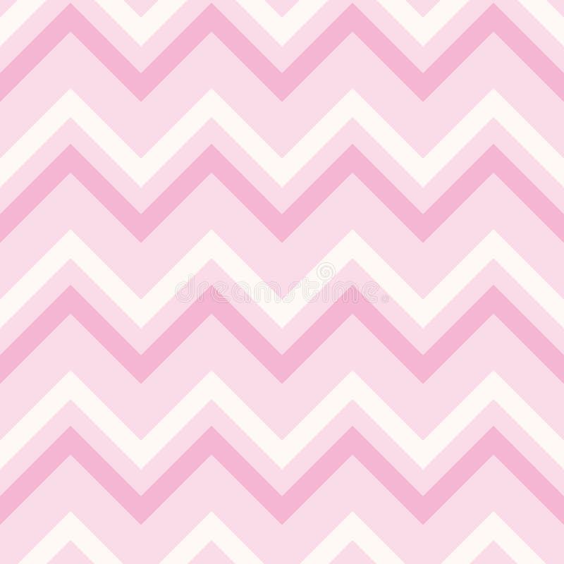 Zigzag Vector Pattern, Pink and White Abstract Geometric Chevron ...