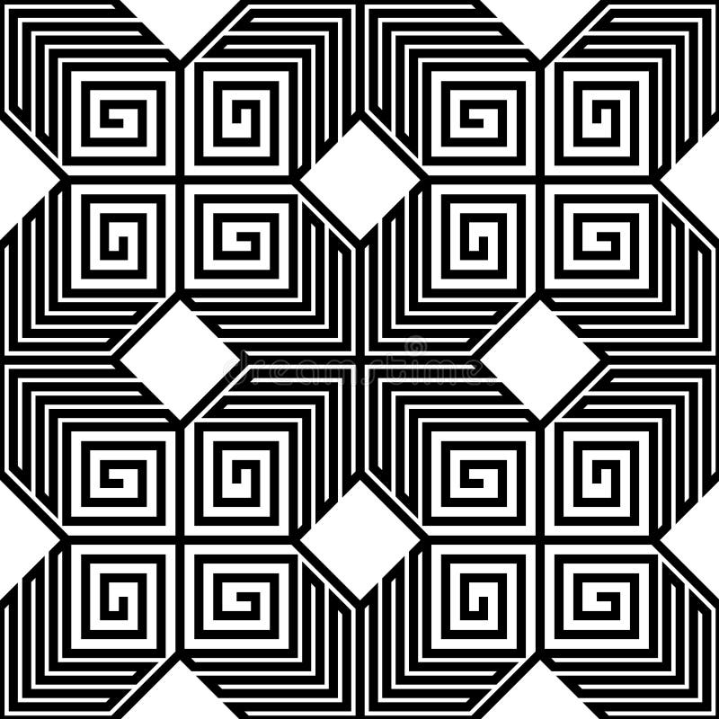 Abstract Op Art ZigZag Vector Seamless Pattern Stock Vector ... Abstract Op Art ZigZag Vector Seamless Pattern Stock Vector ...