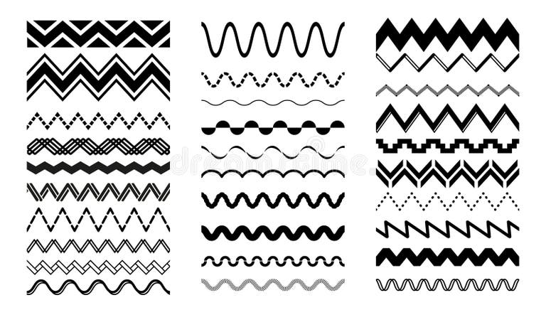 Zig Zag Abstract Border Stock Illustrations – 2,400 Zig Zag Abstract ...