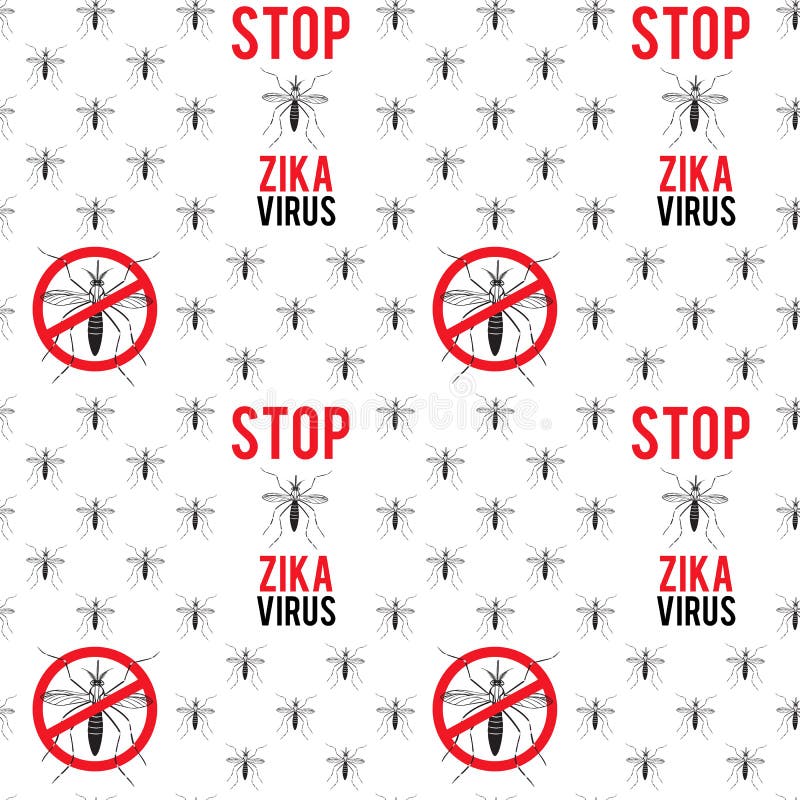 Zika Virus Alert. Set of Design Elements Stock Vector - Illustration of ...