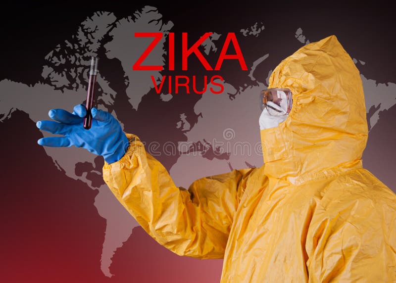 Zika Virus, Medical Worker in Protective Clothes. Stock Image - Image ...