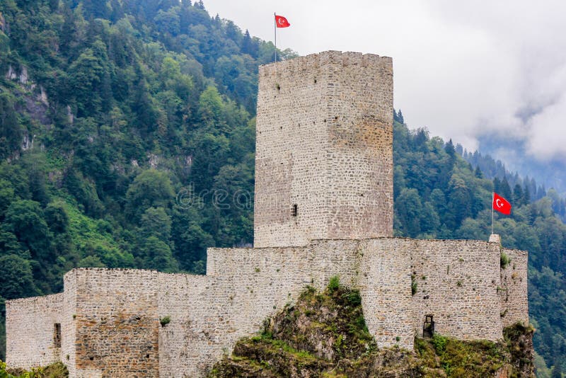 Zil Kale Castle, Rize, Turkey Stock Photo - Image of pazar, travel ...
