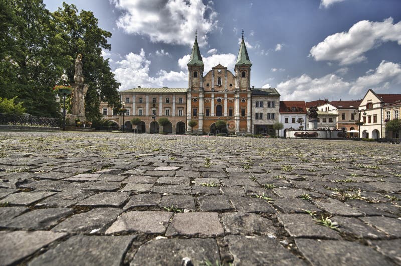 Zilina city main square stock image. Image of spacious - 25717023