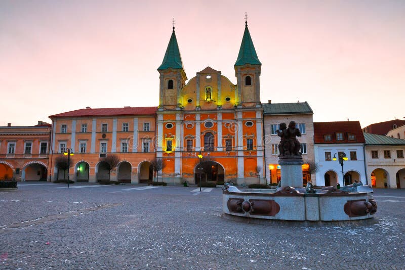 Andrej Hlinka Square in Zilina. Slovakia Editorial Image - Image of ...