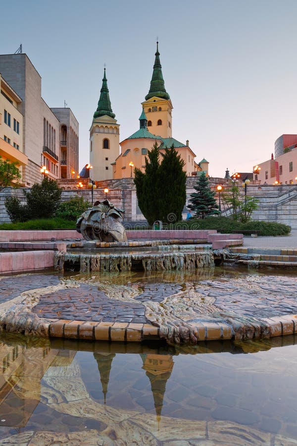 Zilina editorial stock image. Image of historic, fountain - 75783809
