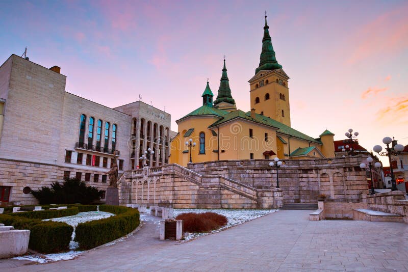 Zilina editorial photography. Image of sunset, zilina - 65249787
