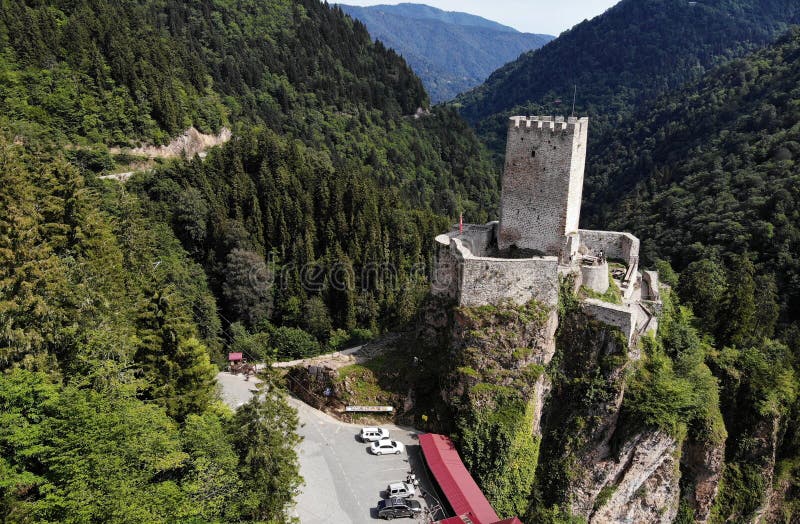 Zilkale - Rize stock image. Image of castle, nature - 271554431