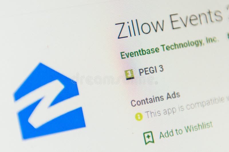 Zillow Events App Icon. Selective Focus. Editorial Photo - Image of ... Zillow Events App Icon. Selective Focus. Editorial Photo - Image of ...