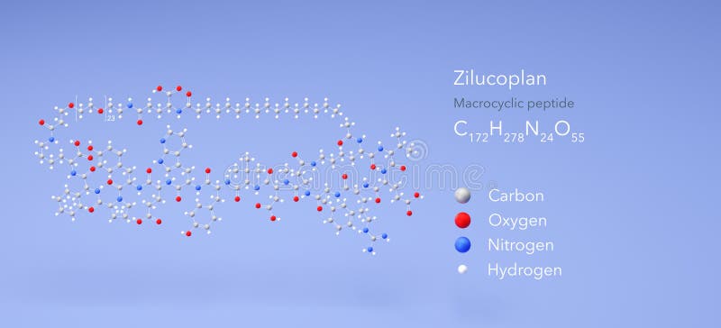 Zilucoplan Molecule, Molecular Structures, Complement Inhibitor, 3d ...