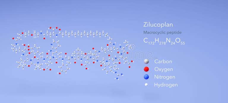 Zilucoplan Molecule, Molecular Structures, Complement Inhibitor, 3d ...