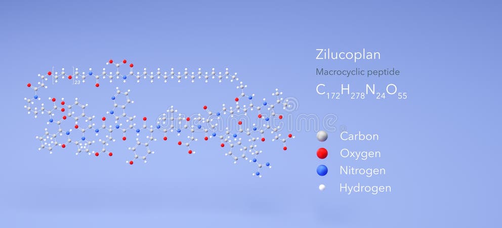 Zilucoplan Molecule, Molecular Structures, Complement Inhibitor, 3d ...