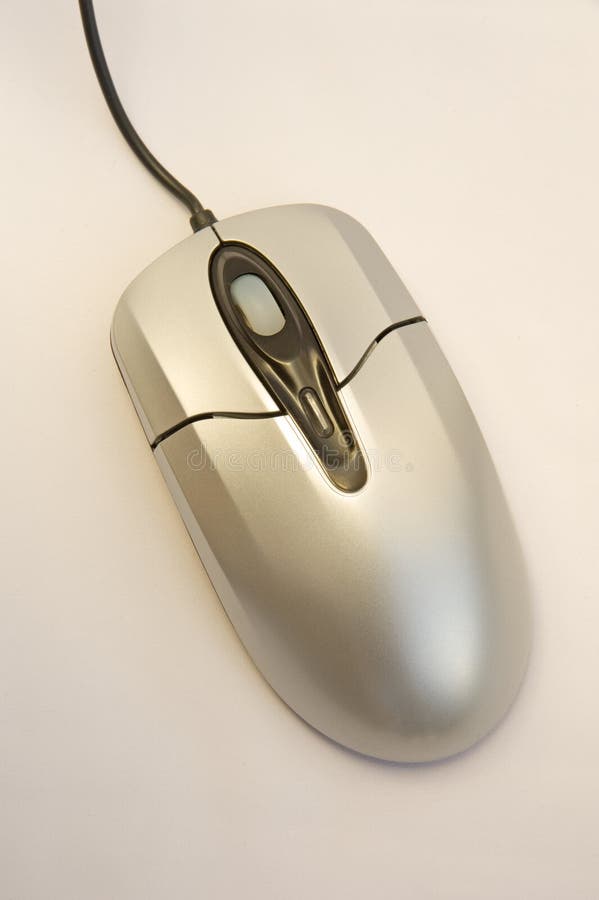 Zilveren computermuis. stock afbeelding. Image of computer - 18276607