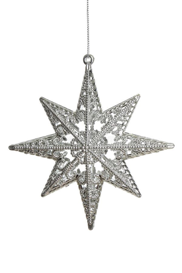 Zilveren ster stock afbeelding. Image of vorm, viering - 39277387