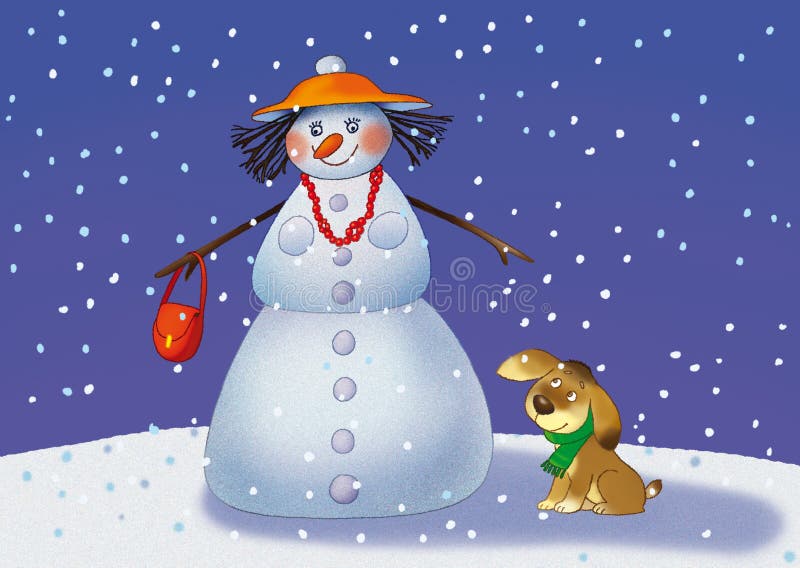 Zima 2 stock illustration. Illustration of funny, dream - 5613342