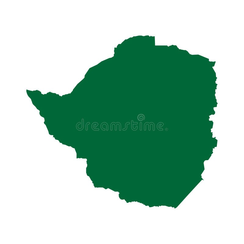 Zimbabwe country map icon stock illustration. Illustration of state ...