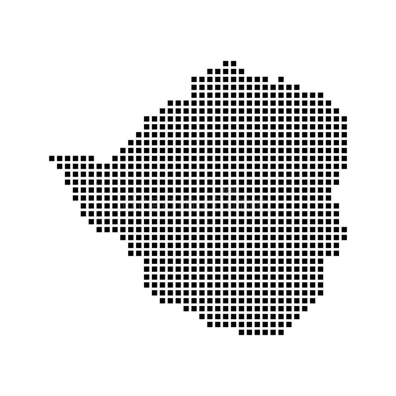 Zimbabwe country map icon stock illustration. Illustration of white ...