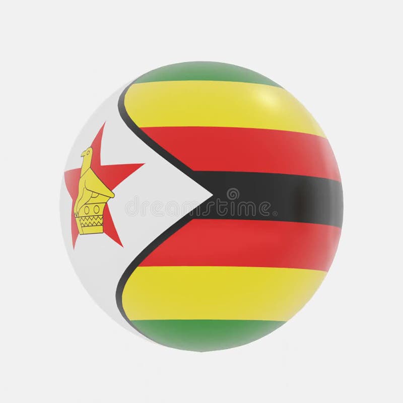 Zimbabwe Flag Icon or Symbols Stock Illustration - Illustration of ...
