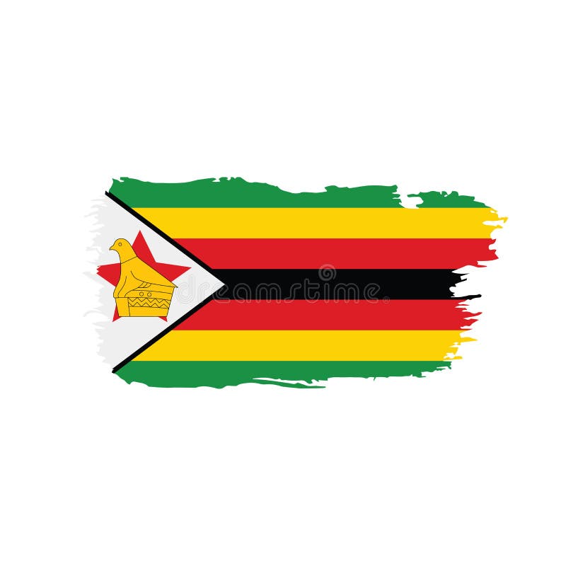 Zimbabwe Flag, Vector Illustration Stock Vector - Illustration of ...