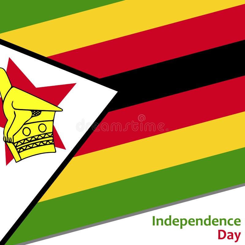 Zimbabwe independence day stock vector. Illustration of liberty - 95796894