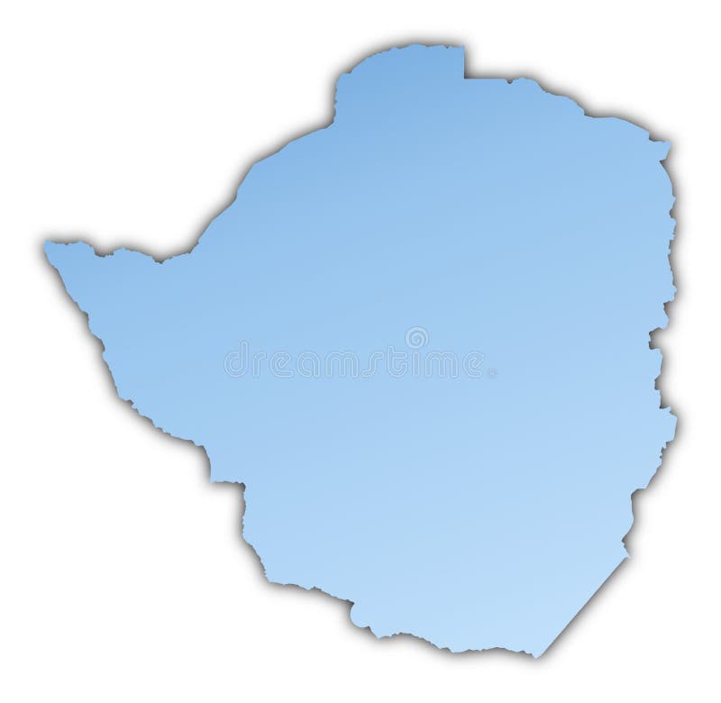 Zimbabwe map stock illustration. Illustration of boundary - 7239696