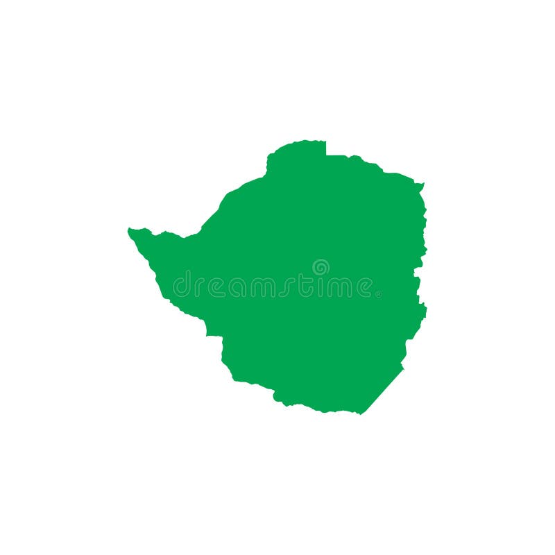 Zimbabwe Map Boundary stock illustration. Illustration of outline ...