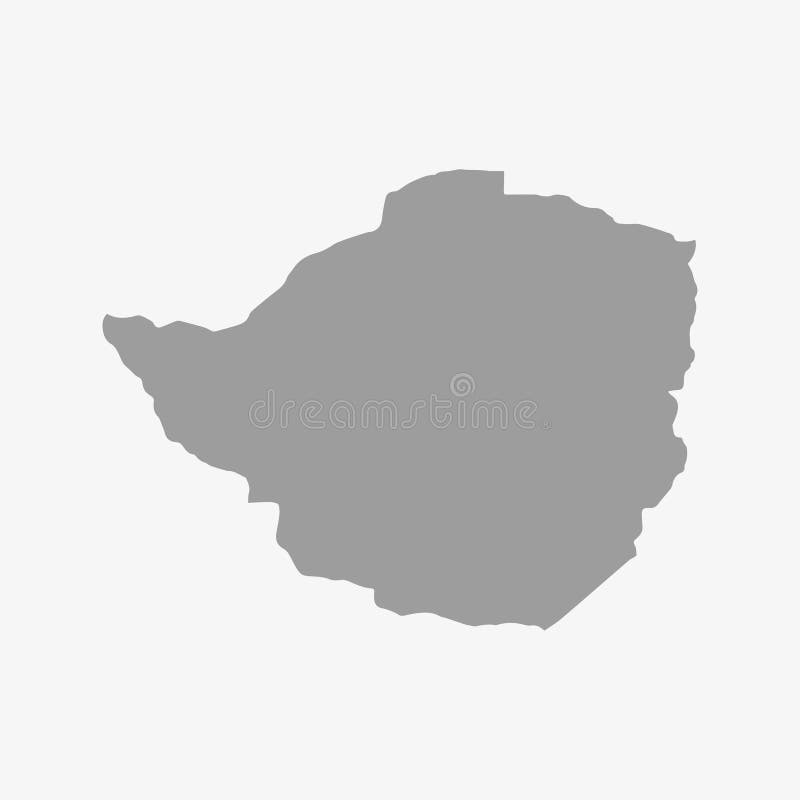 Zimbabwe Map Gray White Background Stock Illustrations – 51 Zimbabwe ...