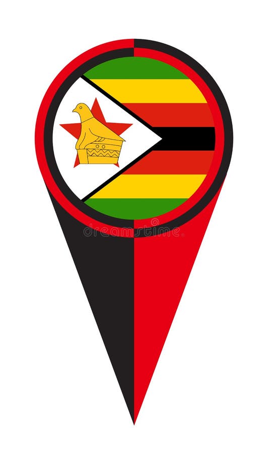 Zimbabwe Map Pointer Location Flag Stock Vector - Illustration of ... Zimbabwe Map Pointer Location Flag Stock Vector - Illustration of ...