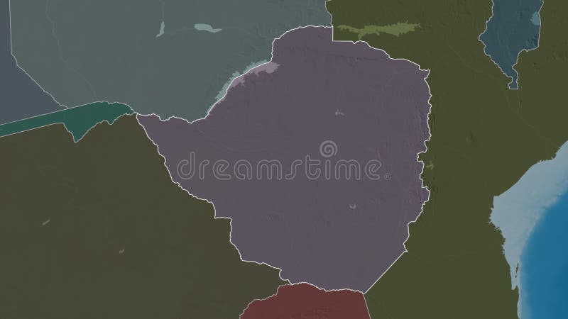 Zimbabwe - Overview. Administrative Stock Illustration - Illustration ...