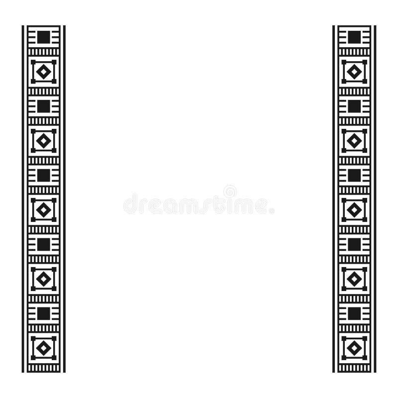 Zimbabwe Pattern Frame Vector Design Stock Vector - Illustration of ...