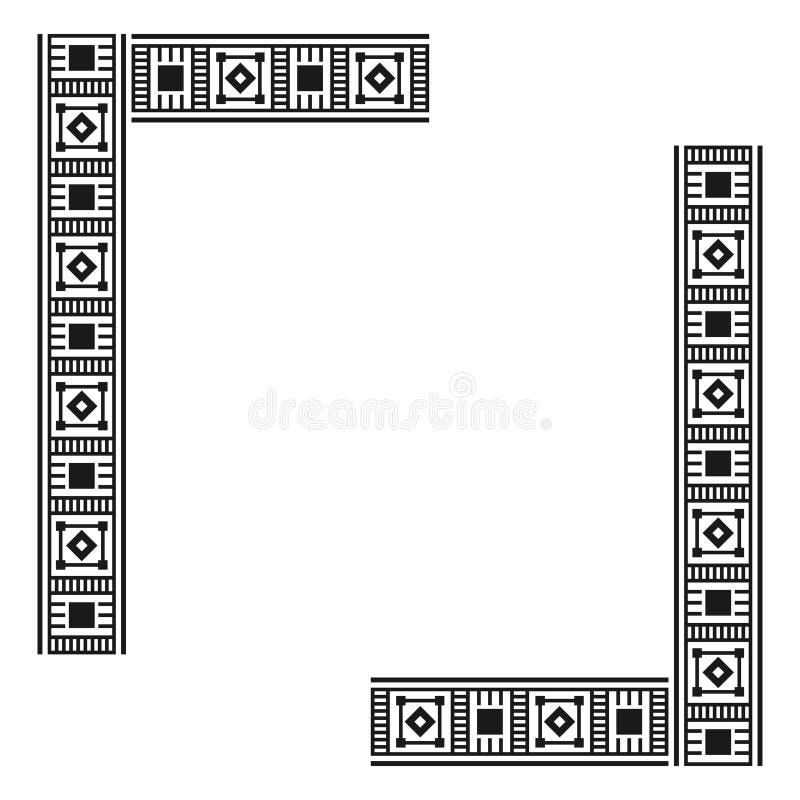 Zimbabwe Pattern Frame Vector Design Stock Vector - Illustration of ...