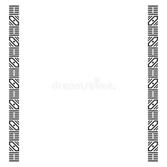 Zimbabwe Pattern Frame Vector Design Stock Vector - Illustration of ...