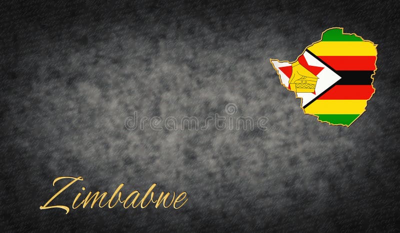 Zimbabwe Symbols, Map of Zimbabwe Stock Image - Image of african ...