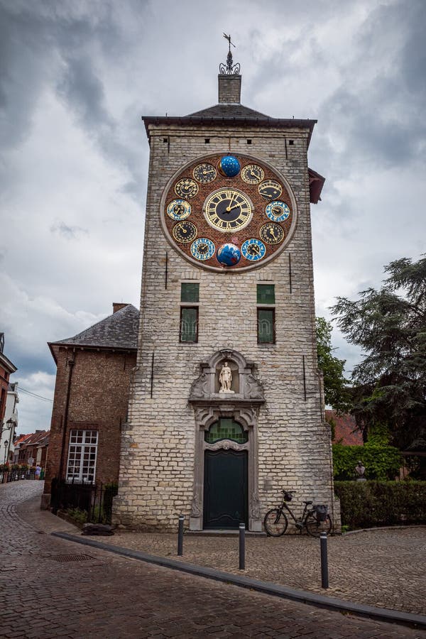 Zimmer Clock Tower, Lier, Belgium Stock Photo - Image of louis ...
