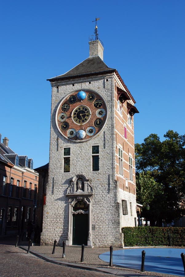 Zimmer Clock Tower, Lier, Belgium Stock Photo - Image of louis ...