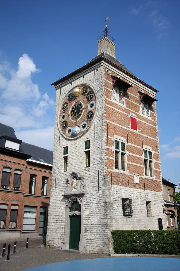 Zimmer Clock Tower, Lier, Belgium Stock Photo - Image of louis ...