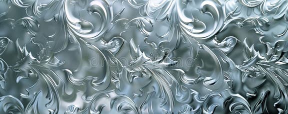 A Zinc Background with a High-gloss Finish and Intricate, Reflective ...