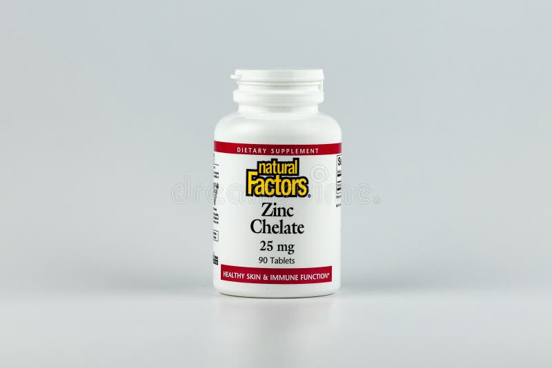 Zinc Chelate Editorial. Dietary Supplement in the Jar Editorial ...